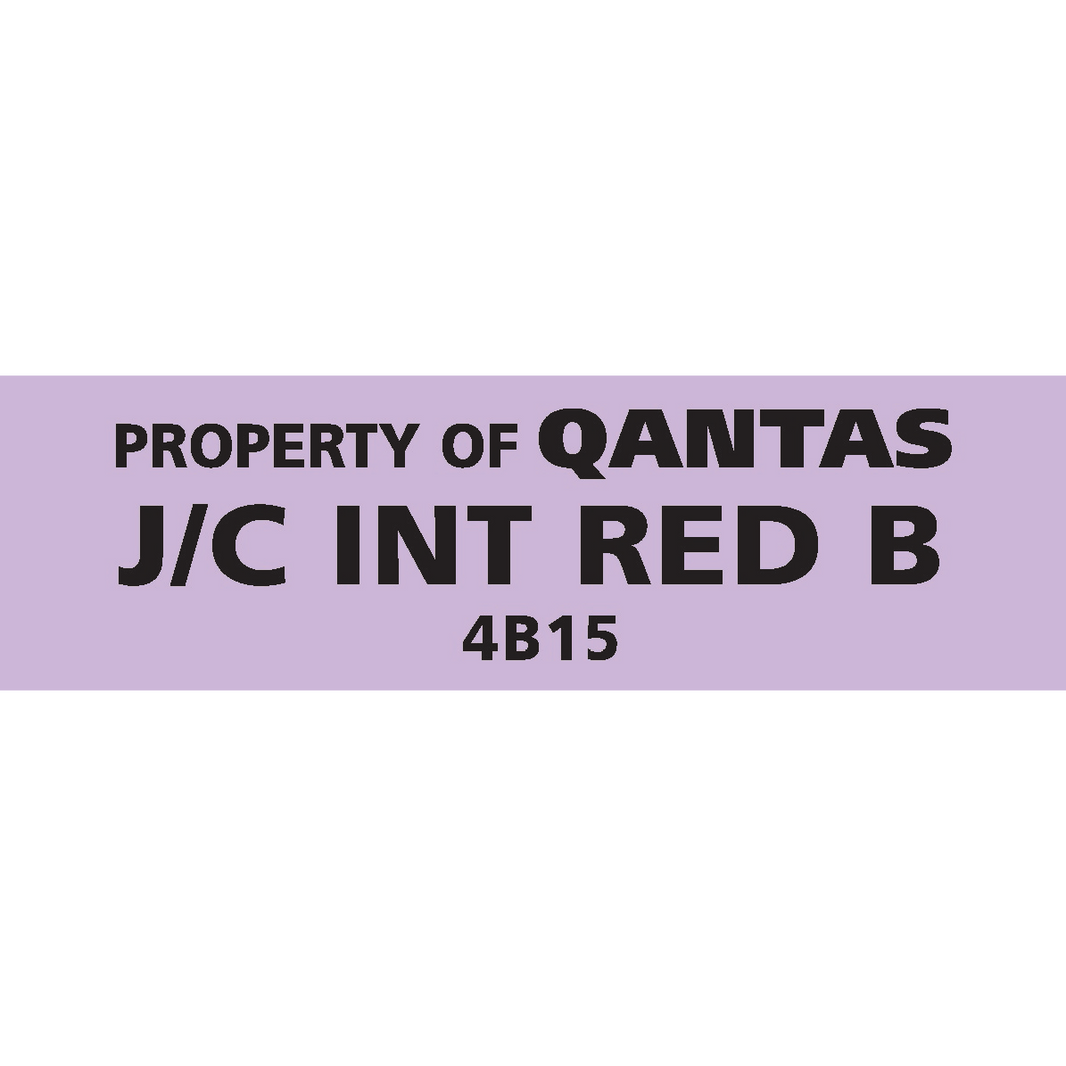 Qantas Inflight Identification Labels – CCL Label Australia